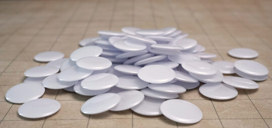 Dry & Wet Erase Blank Game Tokens (1 Inch) - Tactical Tokens