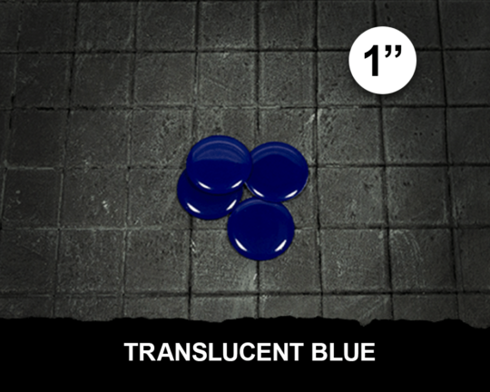 1 Inch Blue Round Tokens - Tactical Tokens