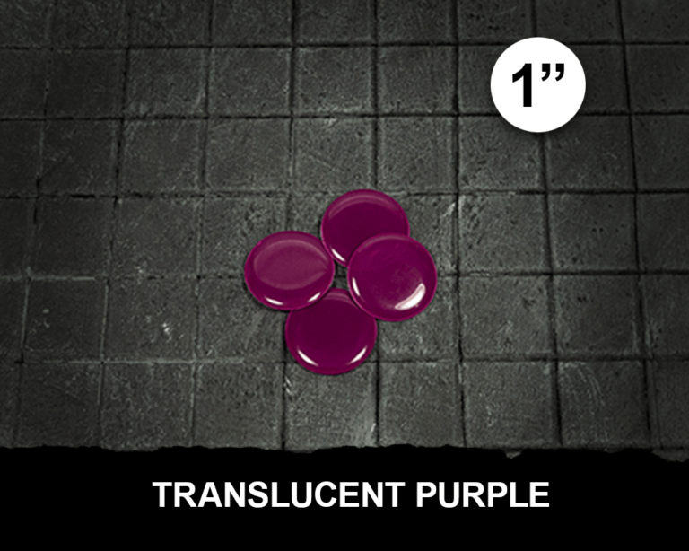 1 Inch Purple Round Tokens - Tactical Tokens