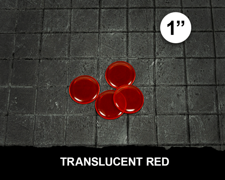 1 Inch Red Round Tokens - Tactical Tokens