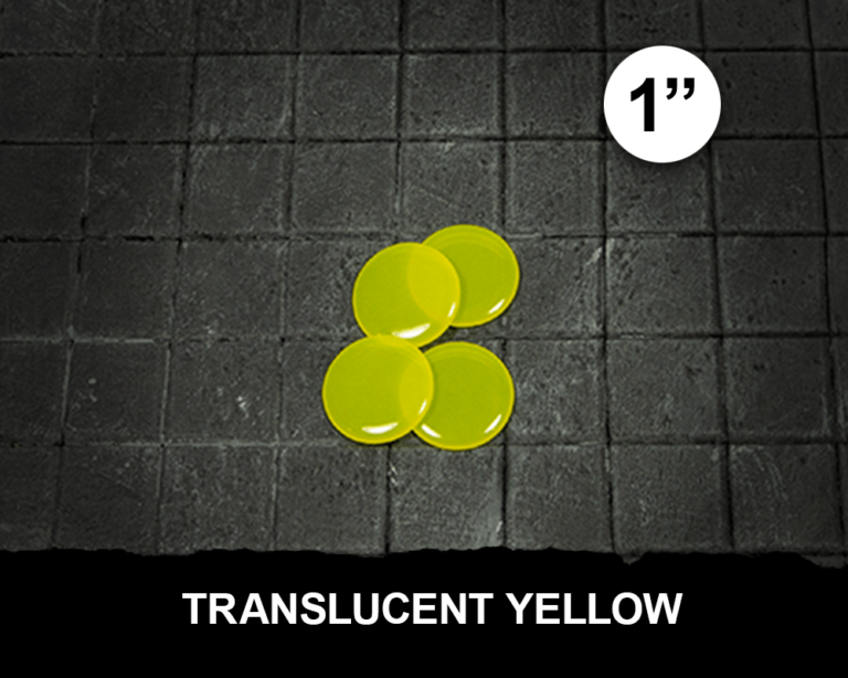 1 Inch Yellow Round Tokens - Tactical Tokens