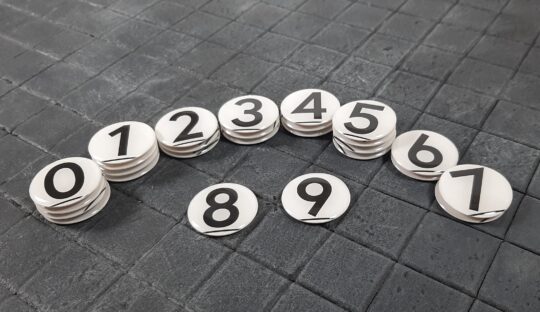 Numbers Pack of Gaming Tokens - Tactical Tokens